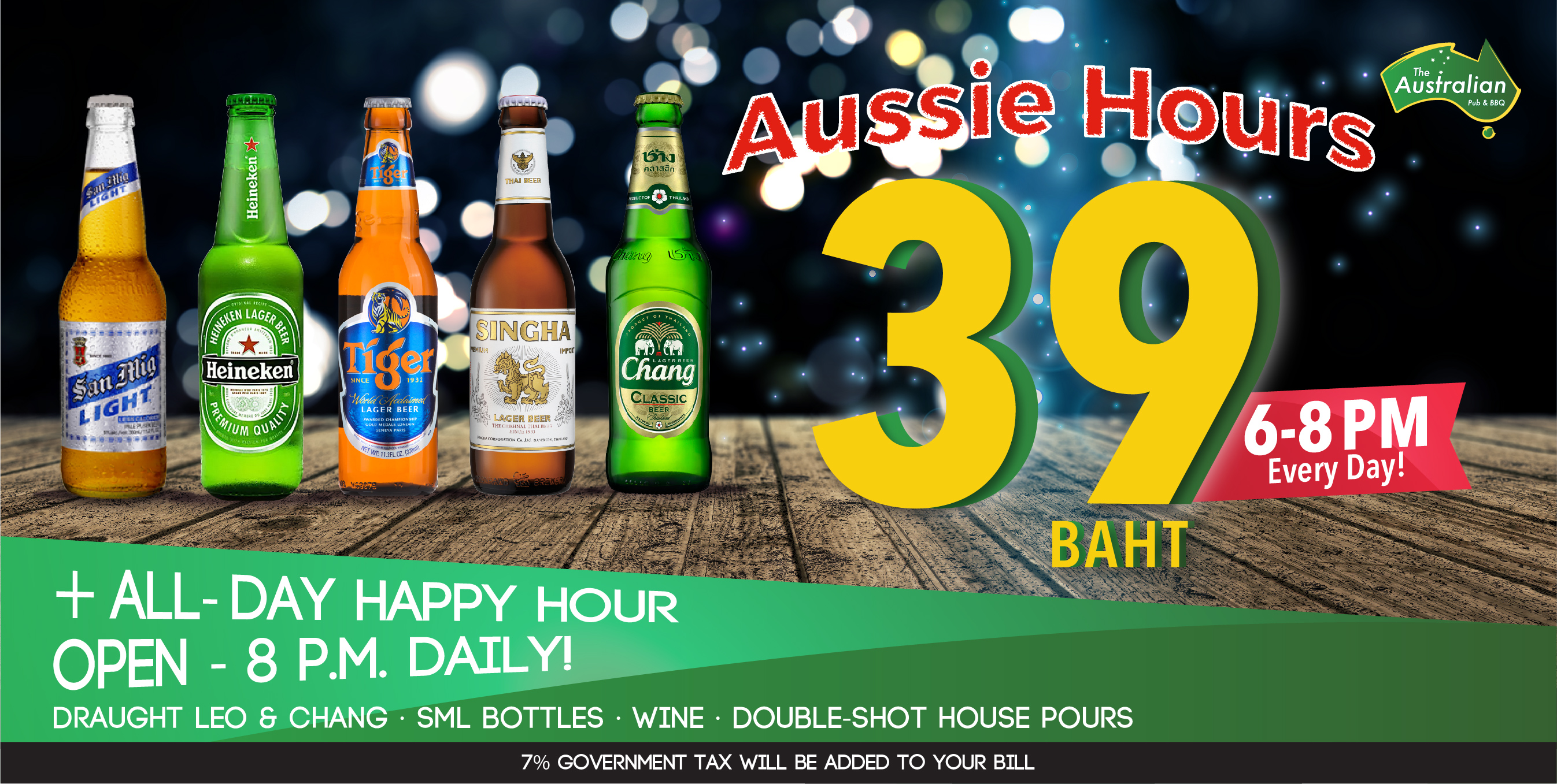 HAPPY HOUR @ THE AUSSIE - Chrome Crumpet