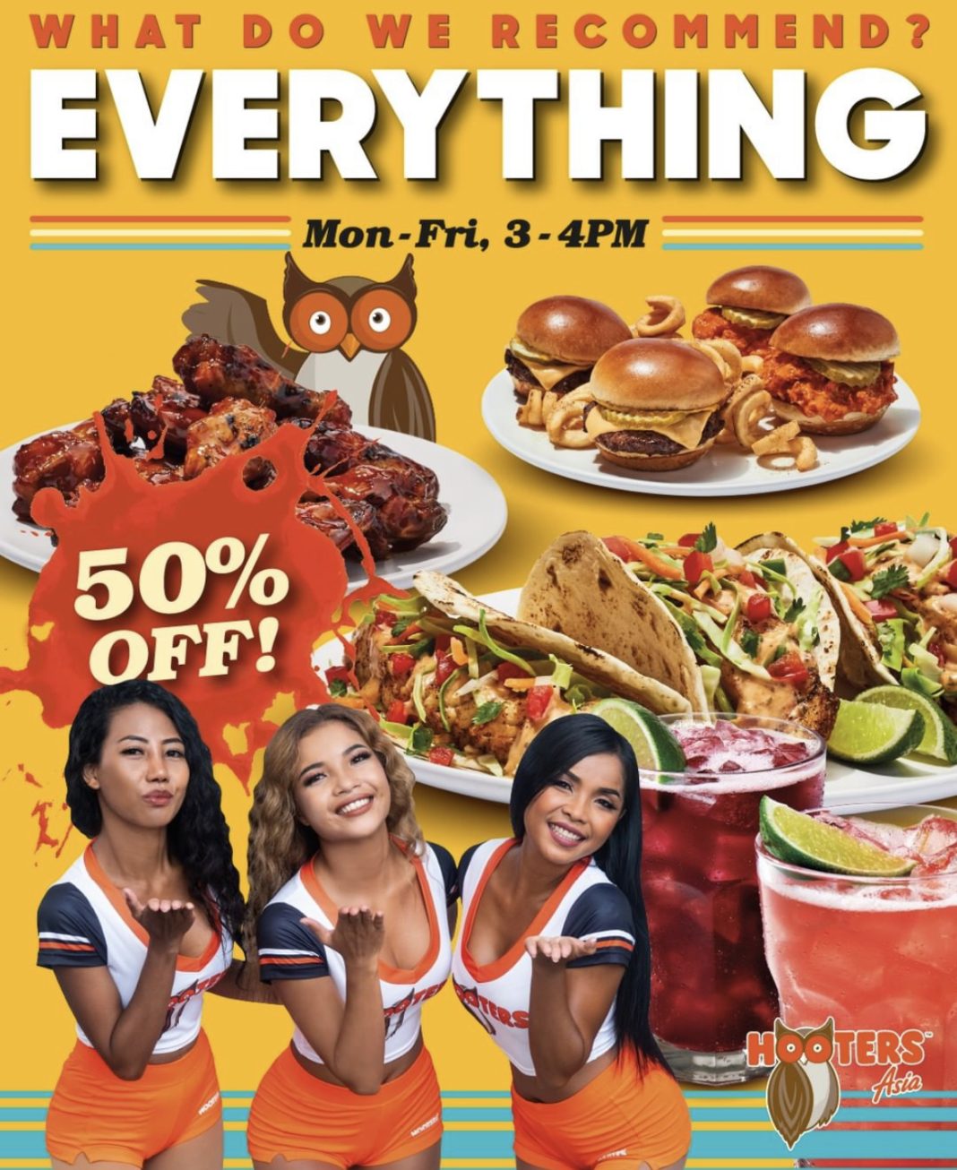 50% OFF @ HOOTERS - Chrome Crumpet