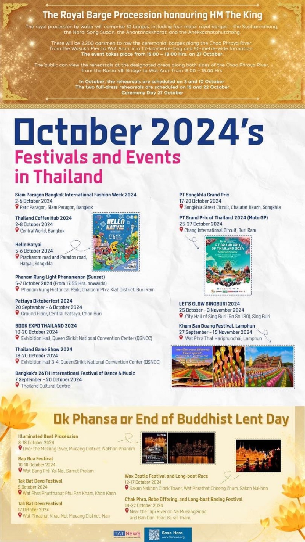 October 2024’s Festivals and Events in Thailand - Chrome Crumpet